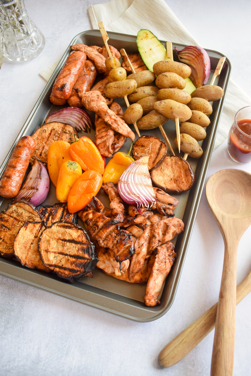 Plateau de grillades sur le BBQ recette santé