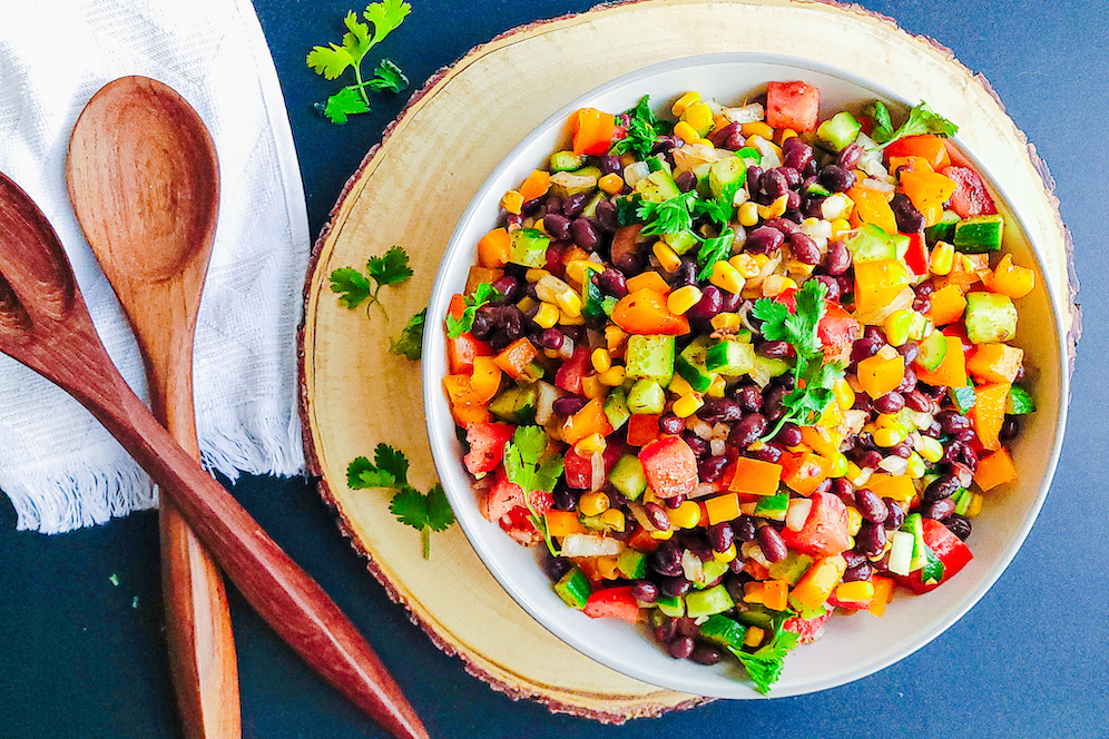 Salade de maïs et haricots noirs | Recette de Nutritionniste ...